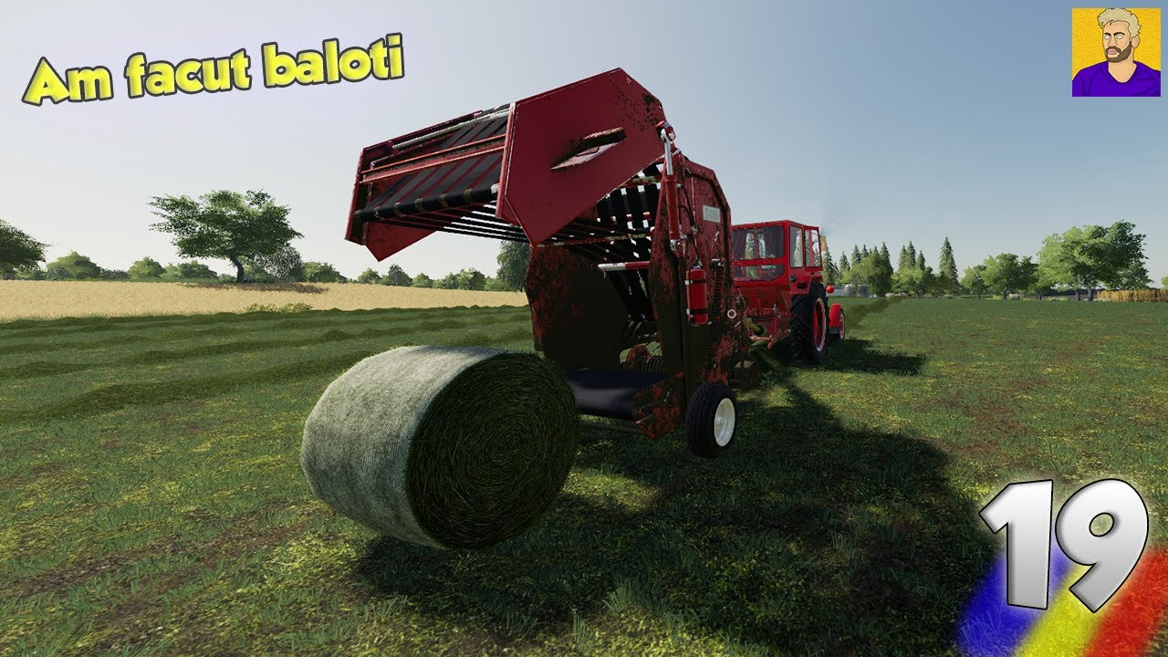 Am facut baloti rotunzi cu UTB-ul ! -FS 19 | Ep.19 (utilaje romanesti ...