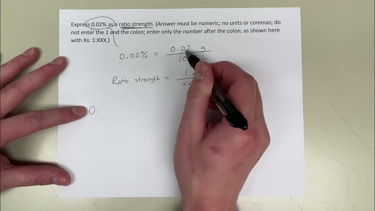 Naplex Practice Calculation (difficulty level: easy) - percent strength ...