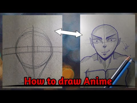 How to drawing Animes Loomis method easy step by step drawing - YouTube