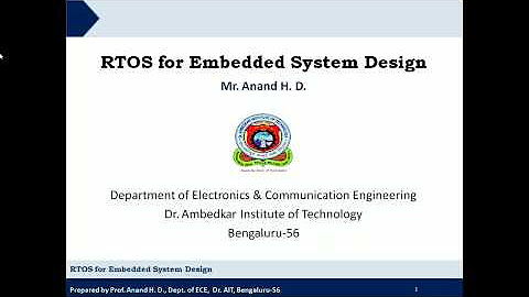 RTOS for Embedded System Design - YouTube