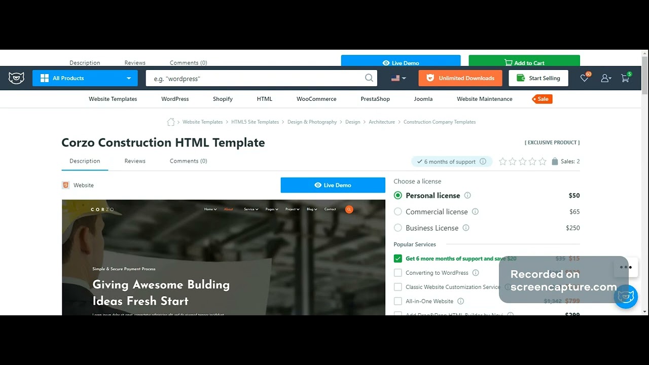 Construction HTML Template #templatemonster #themeforest #envato # ...