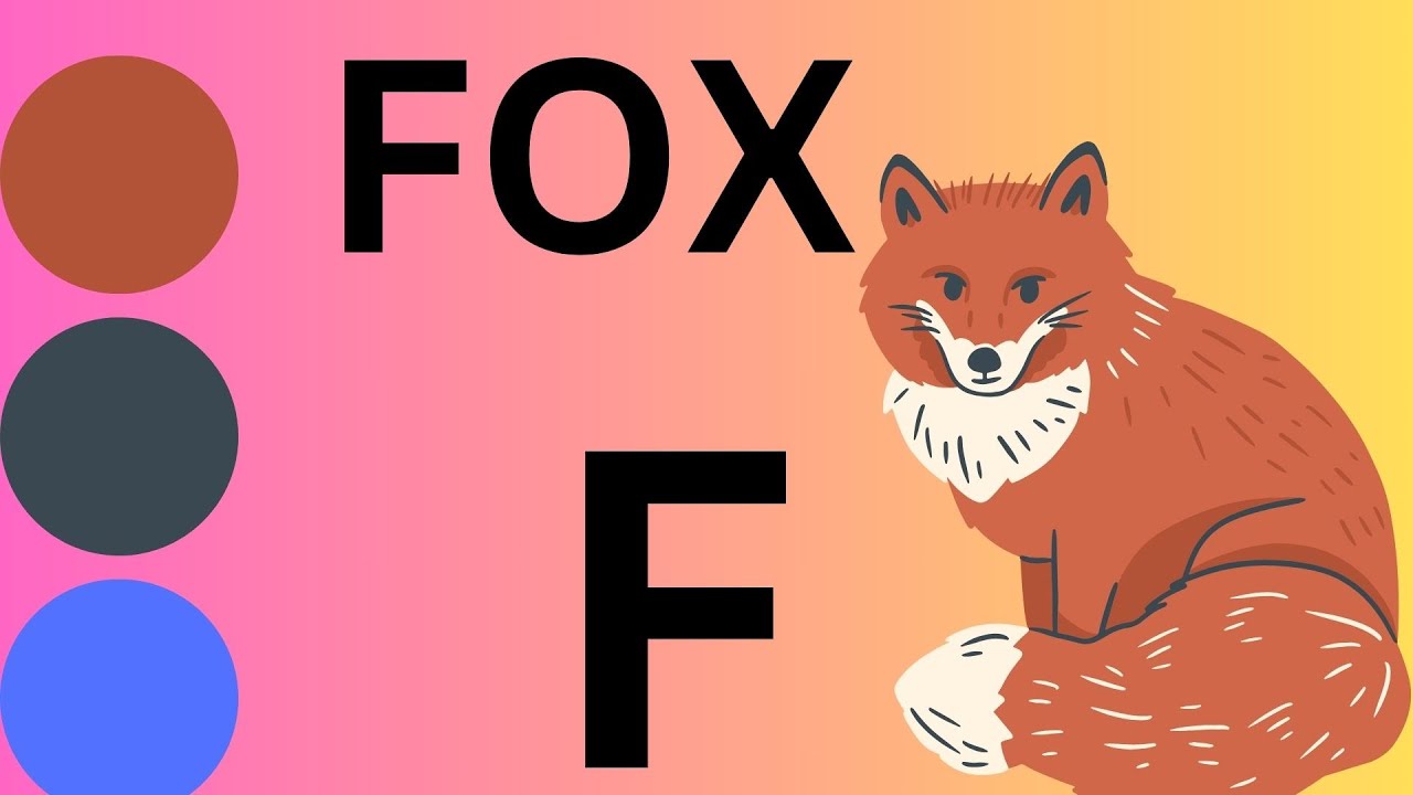 F for fox ABC.CARTOONS FOR KIDS - YouTube