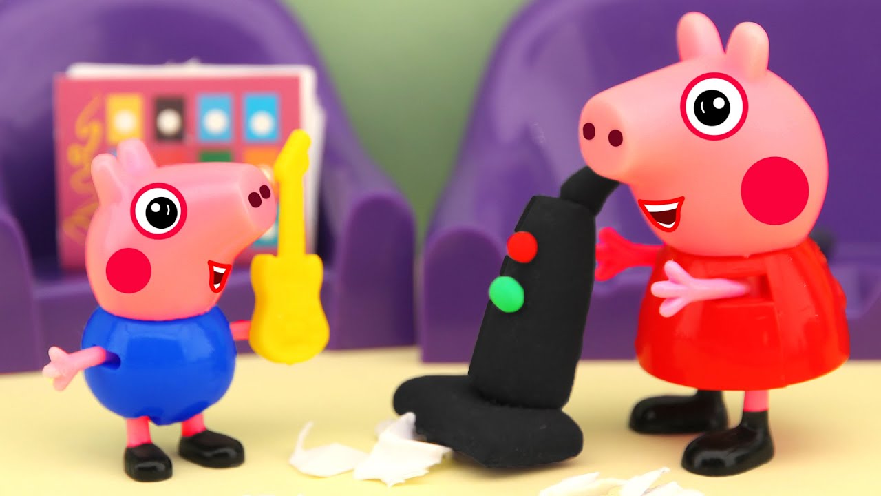 Peppa and George started cleaning, tidy up, Peppa Pig TV, 4K - YouTube