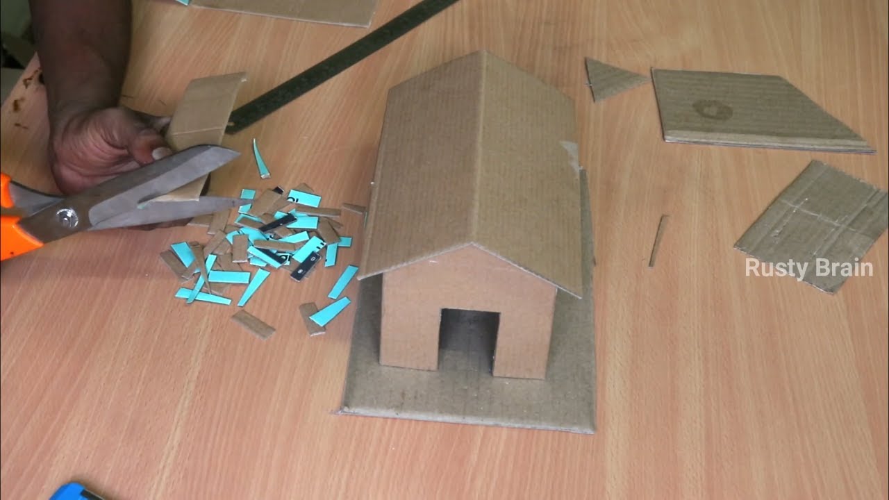 Make a Beautiful House from Cardboard | Build a dream home | Cardboard ...