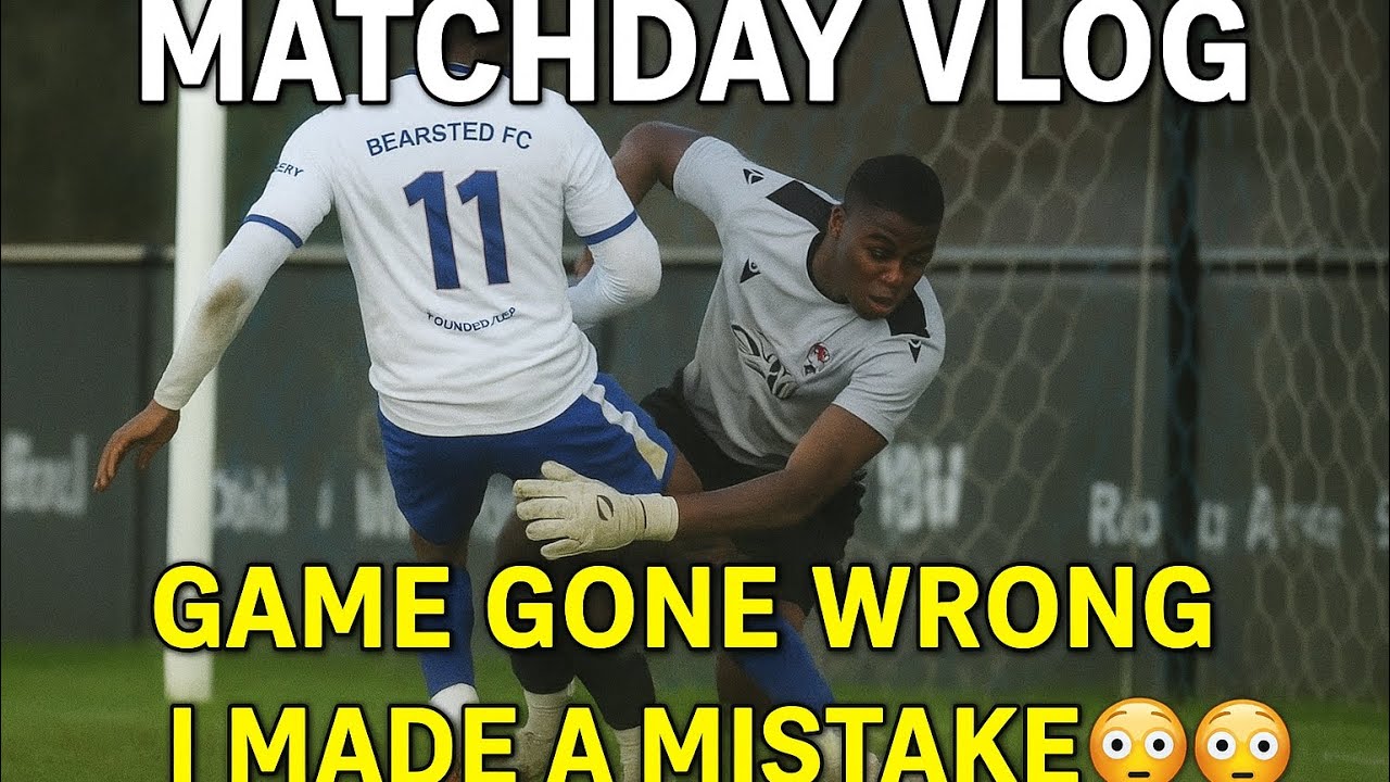 Matchday vlog😎 Game gone wrong , was at fault for one of the goals ...