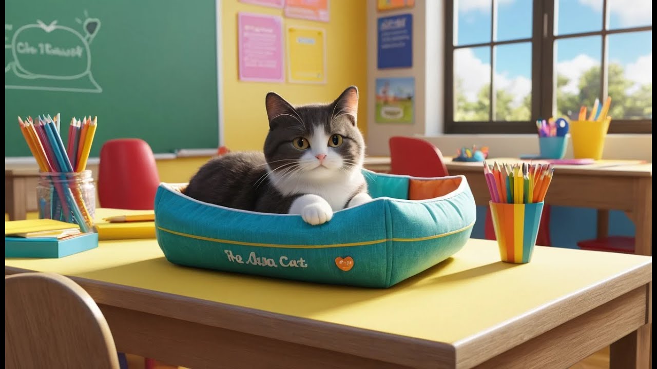 Emma Had a Tiny Cat | Cute Cat Song for Kids | Fun Animal Rhyme - YouTube