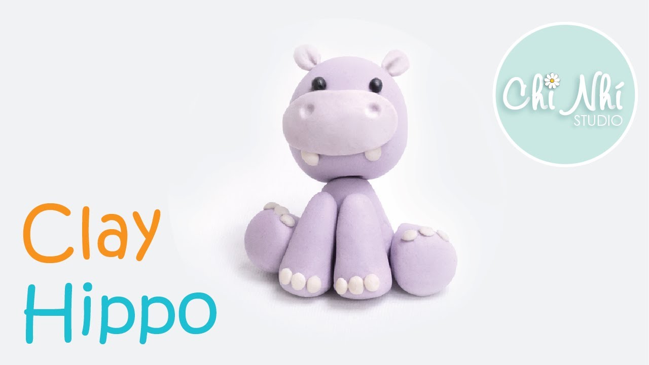 Nặn Hà Mã | Clay Hippo | Clay animals - YouTube