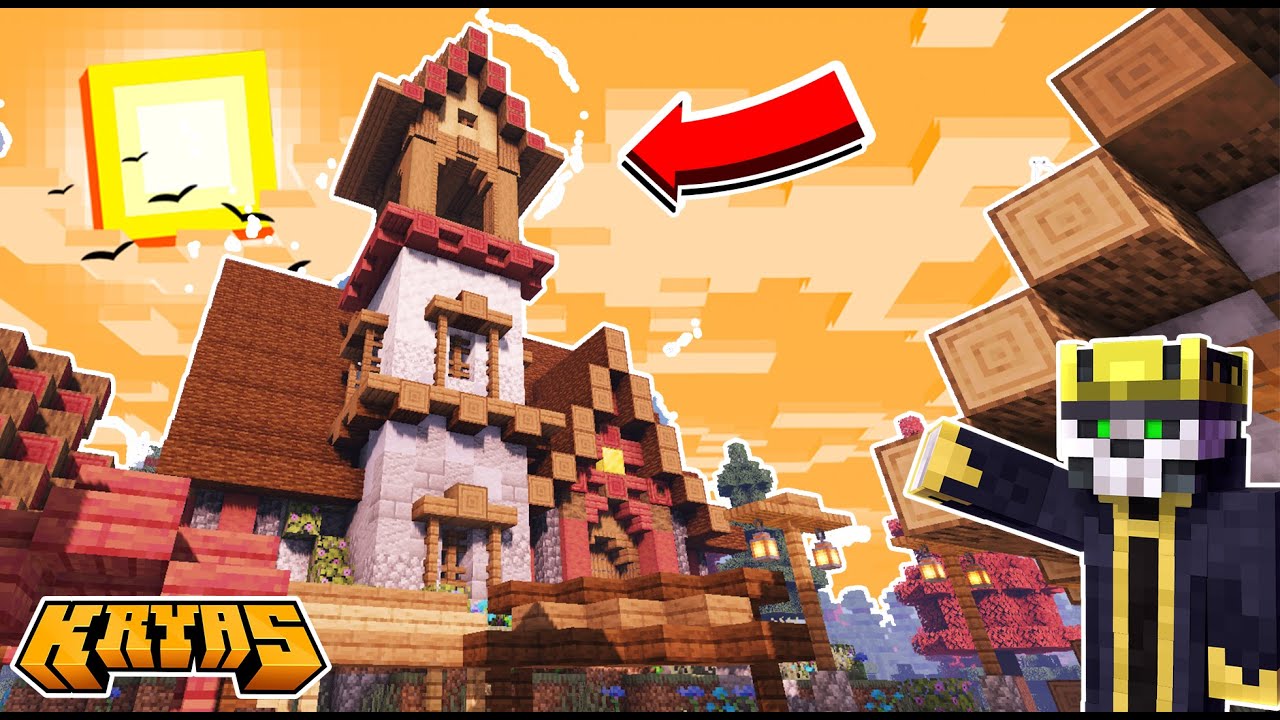 IGREJA MEDIEVAL DA VILA NPC COSTOMIZADA NO MINECRAFT SURVIVAL / KRYAS ...