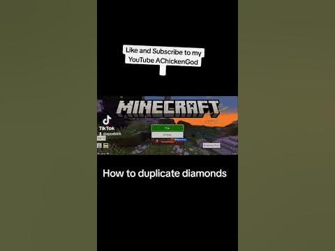 How to duplicate diamonds - YouTube