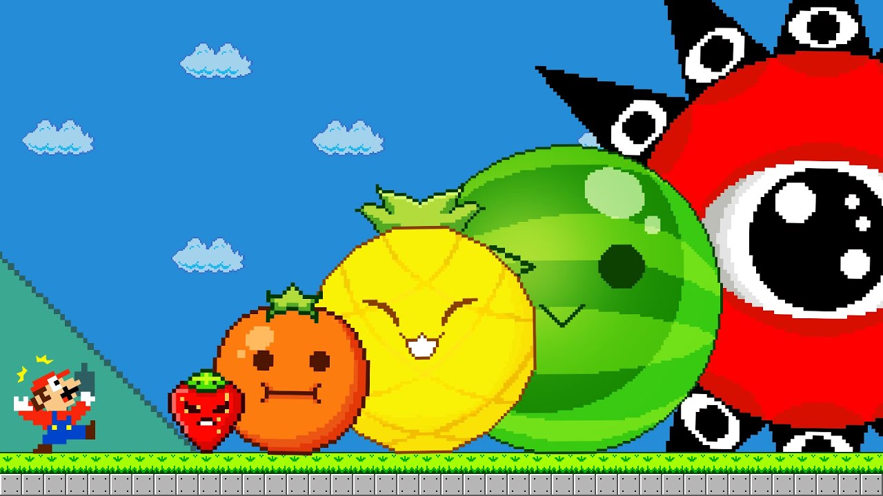 Mario vs Suika | EVOLUTION of Mr.Sun x Mr. Tree | GM Animation - YouTube