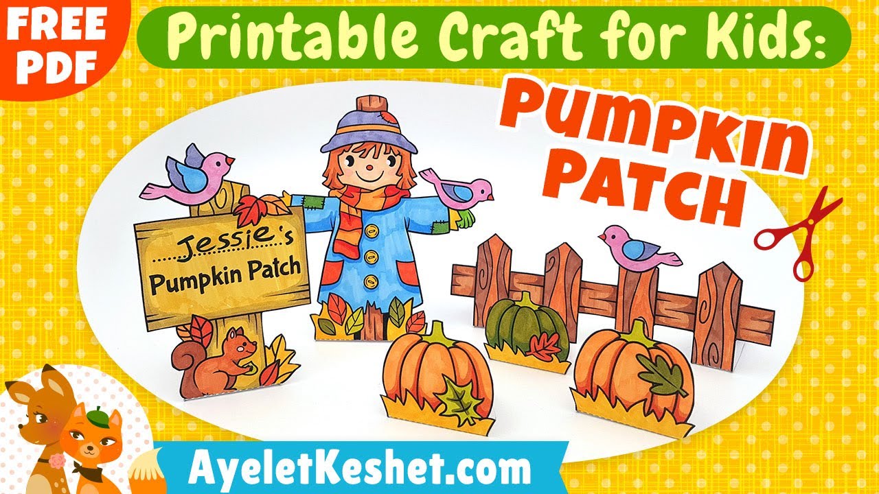 Build Your Own Paper Pumpkin Patch! Easy Fall Craft for Kids ...