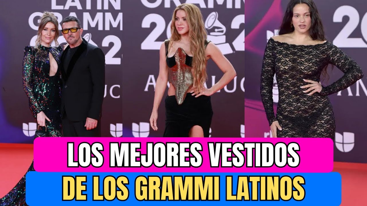 🔴Los MEJORES VESTIDOS de los GRAMMY LATINOS 2023 CELEBRADOS en SEVILLA - YouTube