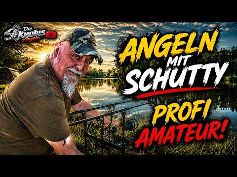 Angeln mit Schutty, Profi und ein Amateur, Maik sein Kopf Glüht !! bekommt Maik sein Fisch ?
