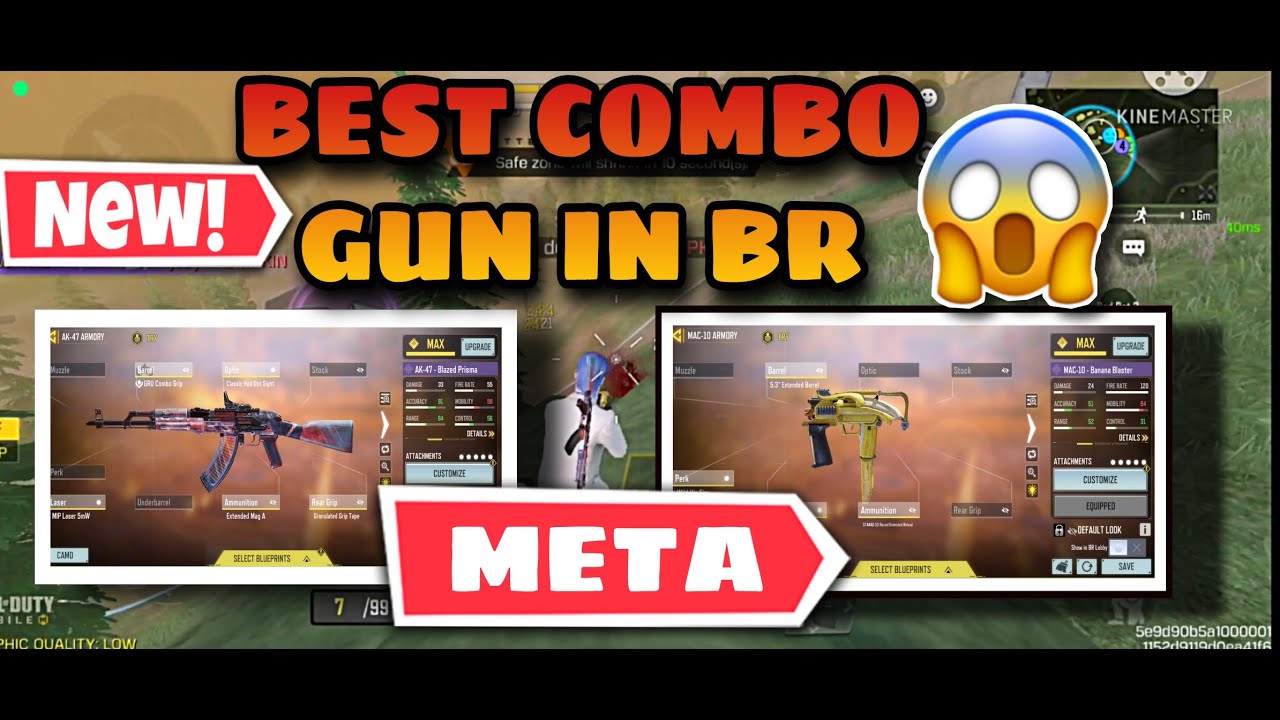 I USING BEST GUN COMBO IN BATTLE ROYALE | AK47 | MAC 10 | COD MOBILE ...