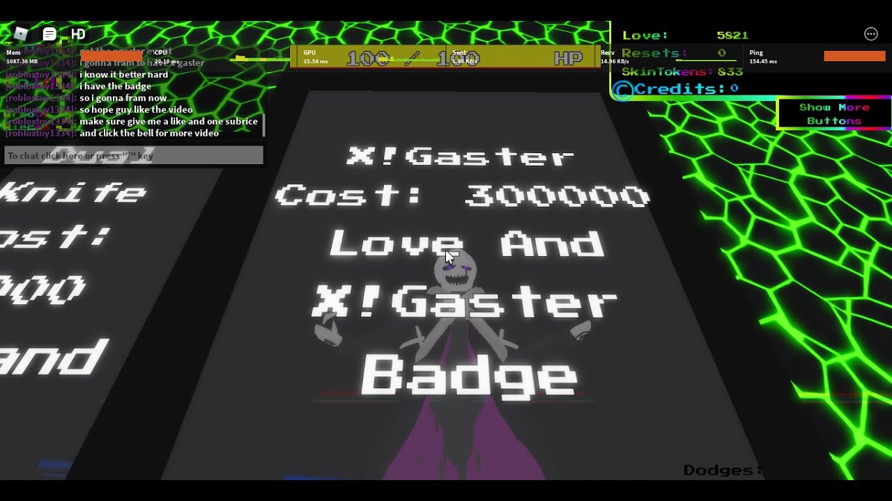 show to part of x gaster event in Undertale Multiverse Battles Rema ...