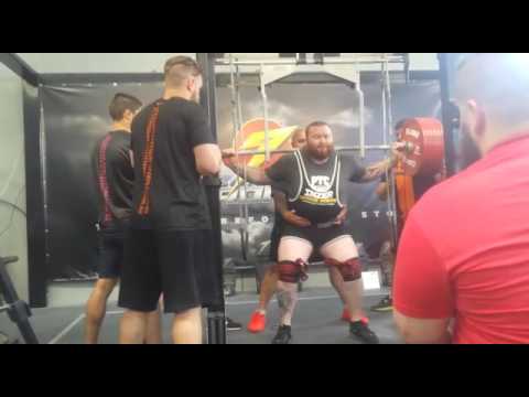 PTC Sydney - Andrew squats 345kg (PROWRAW 7)