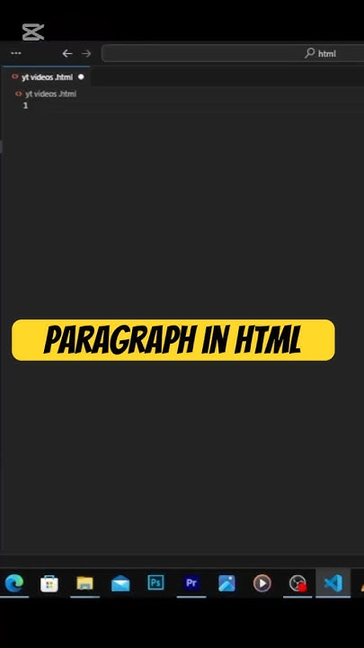 How to text in paragraph in html #coding #codewithalpha#paragraph #vscode #alphamajesty #shorts ...
