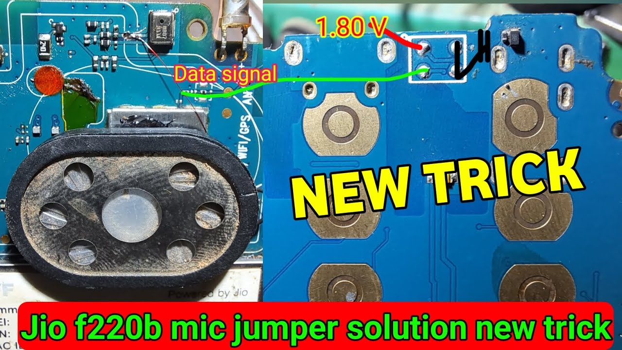 Jio f220b mic jumper solution new trick solution | jio f220 mic jumper ...