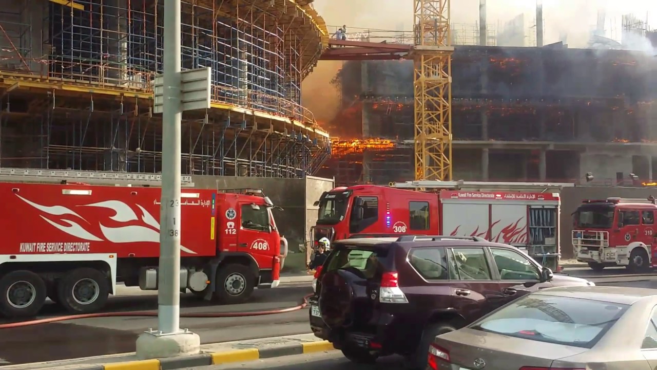 Kuwait city fire accedent - YouTube