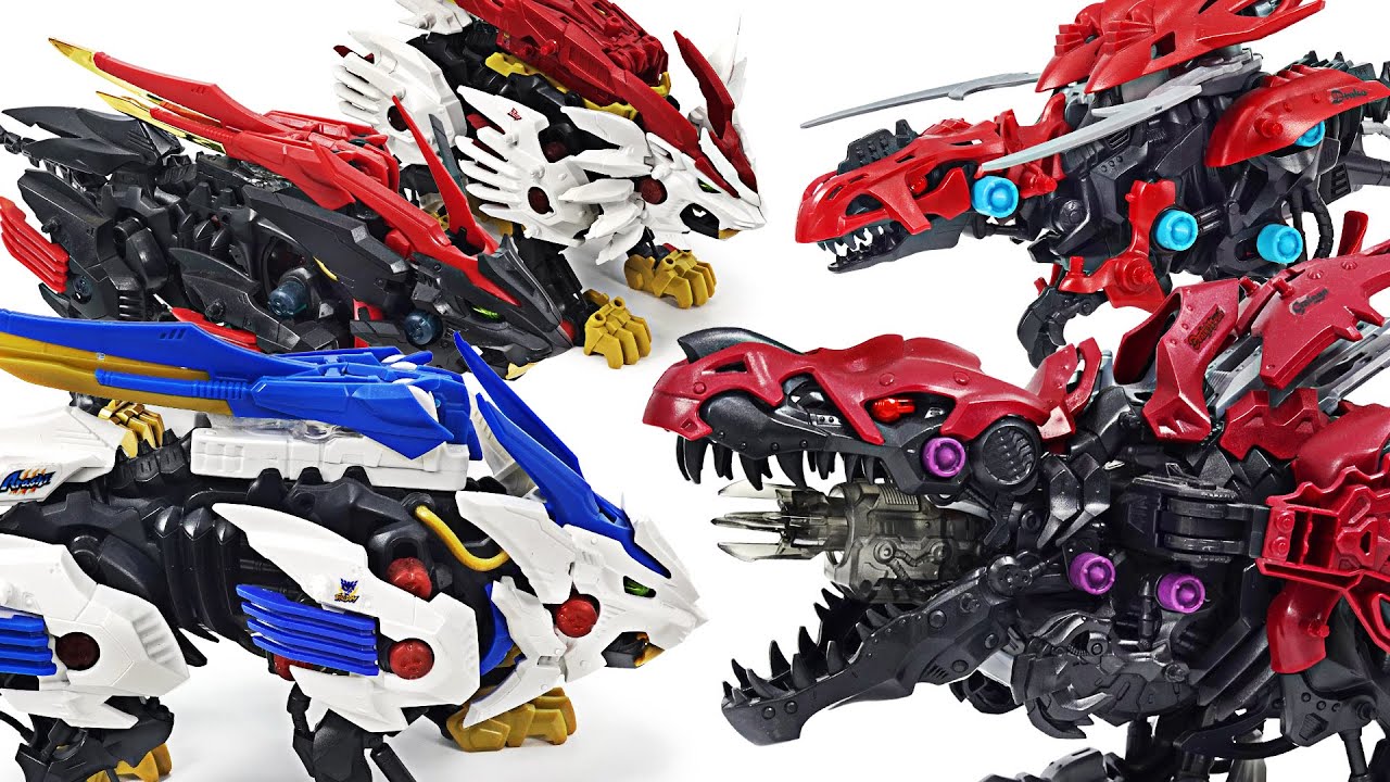Zoids Wild mechanical beast Wild Liger VS mechanical dinosaur Death Rex ...