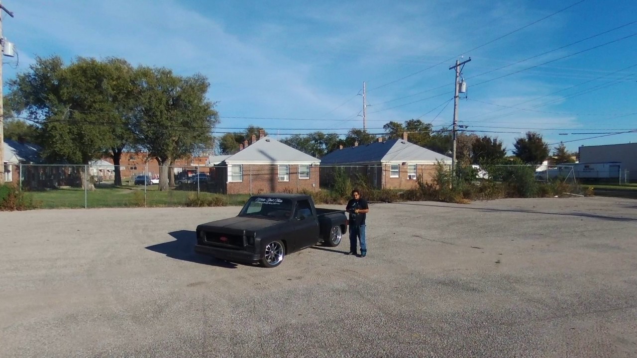 lowered 79 c10 stepside - YouTube