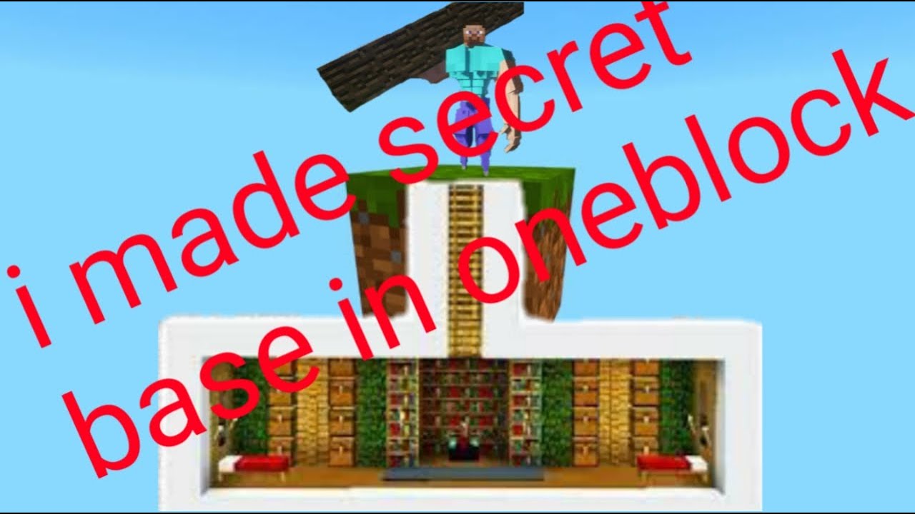 Our underground base in oneblock. #minecraft - YouTube