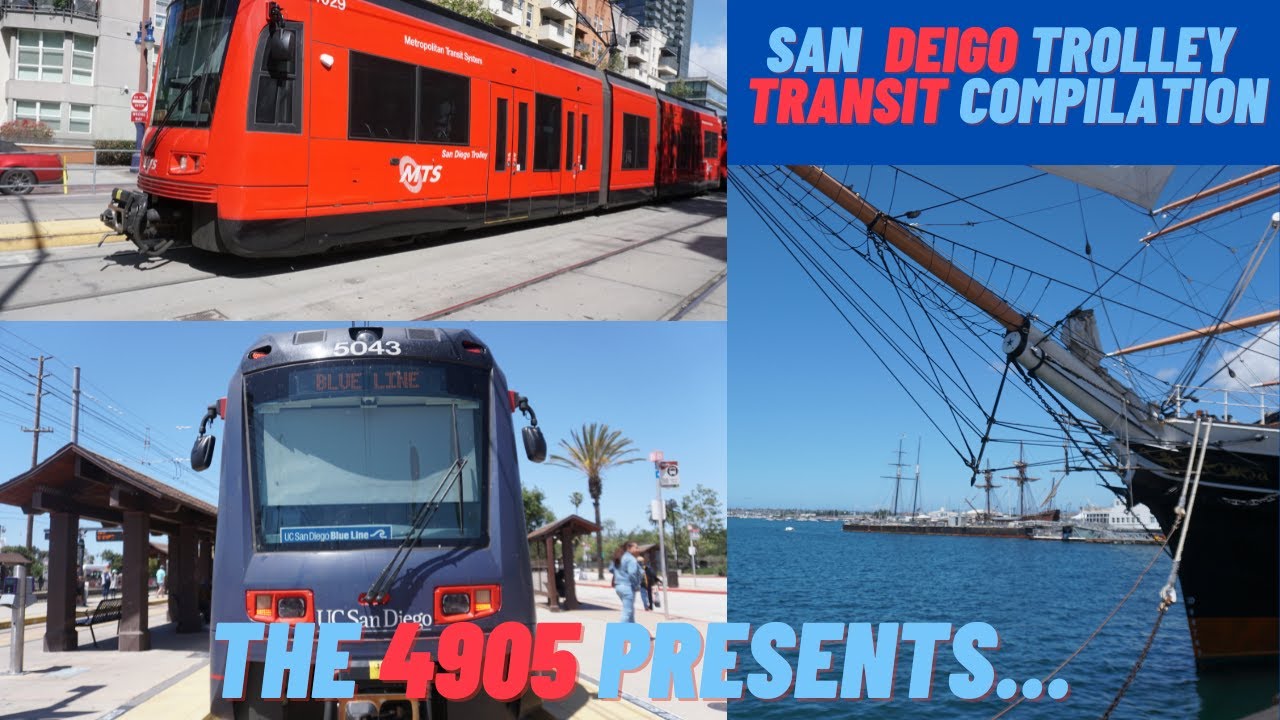 San Diego Trolley Transit Compilation - YouTube