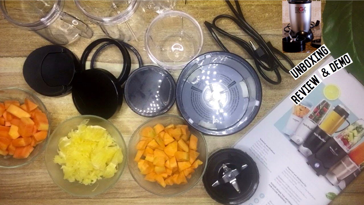 MAGIC BULLET BLENDER / FOOD PROCESSOR | UNBOXING REVIEW & DEMO | MINI ...