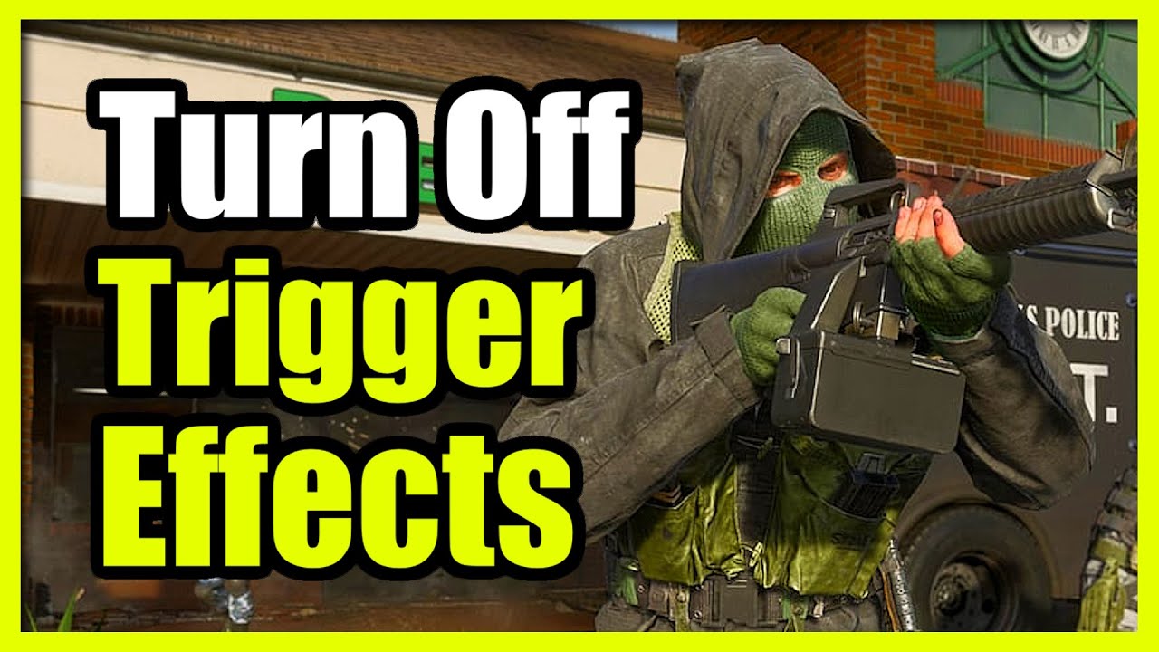 How to Turn Off the Trigger Effects & Haptics on Controller for Black ...