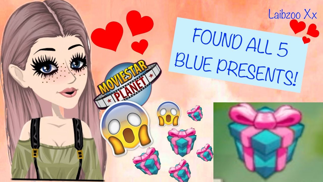 Finding all 5 Msp Blue Presents! // Moviestarplanet 2020 // TIPS ...