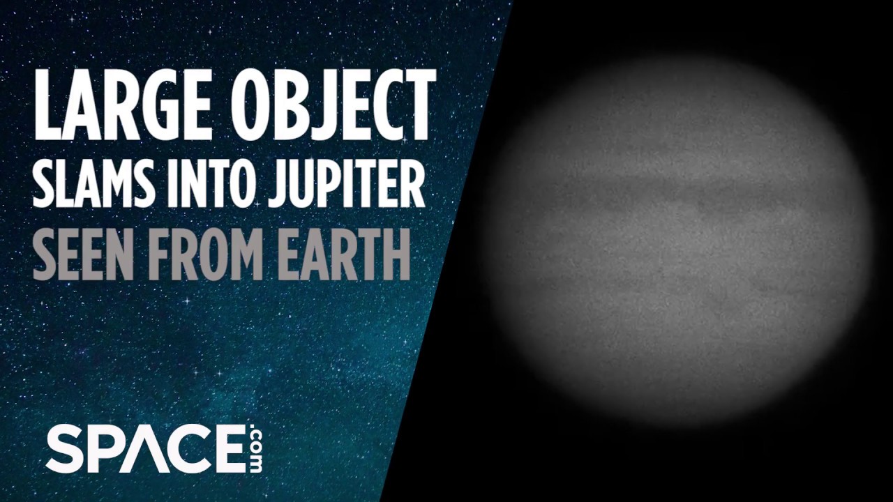 Large Object Slams Into Jupiter - Seen From Earth - YouTube