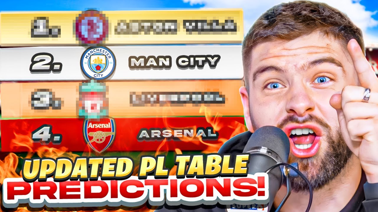 Our UPDATED PL Table Predictions! - YouTube