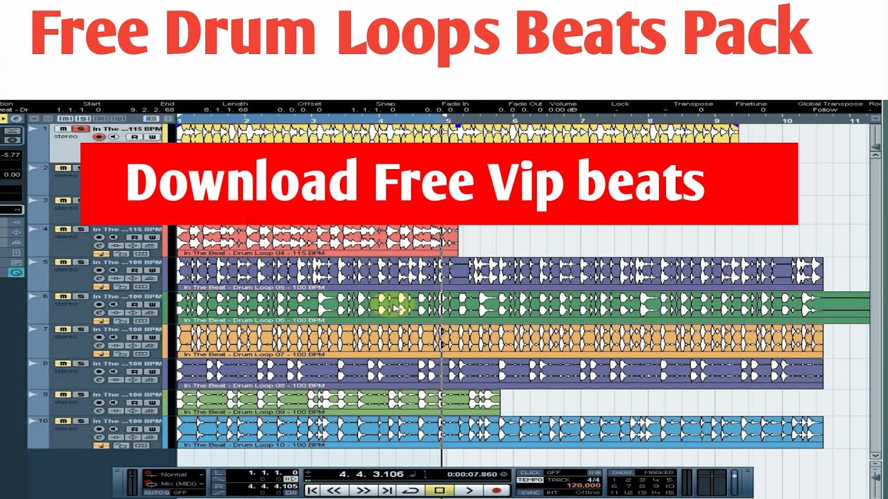 Drums Loops Pack Bets Free Download Basse Drums Loops - Junaid ...