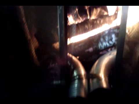Homemade fireplace blower - YouTube
