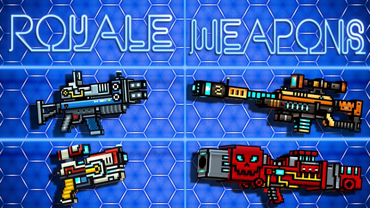 Pixel Gun 3D - Royal Set Weapons Gameplay - YouTube