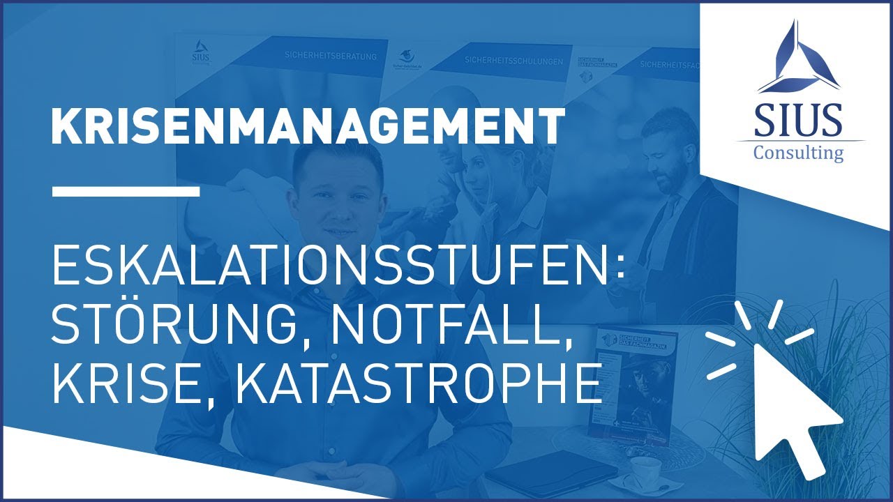 Krisenmanagement - Störung, Notfall, Krise/Katastrophe ...