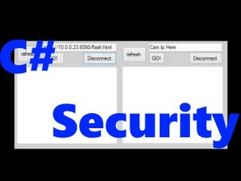 My home security camera program made in C# and how to use it - YouTube