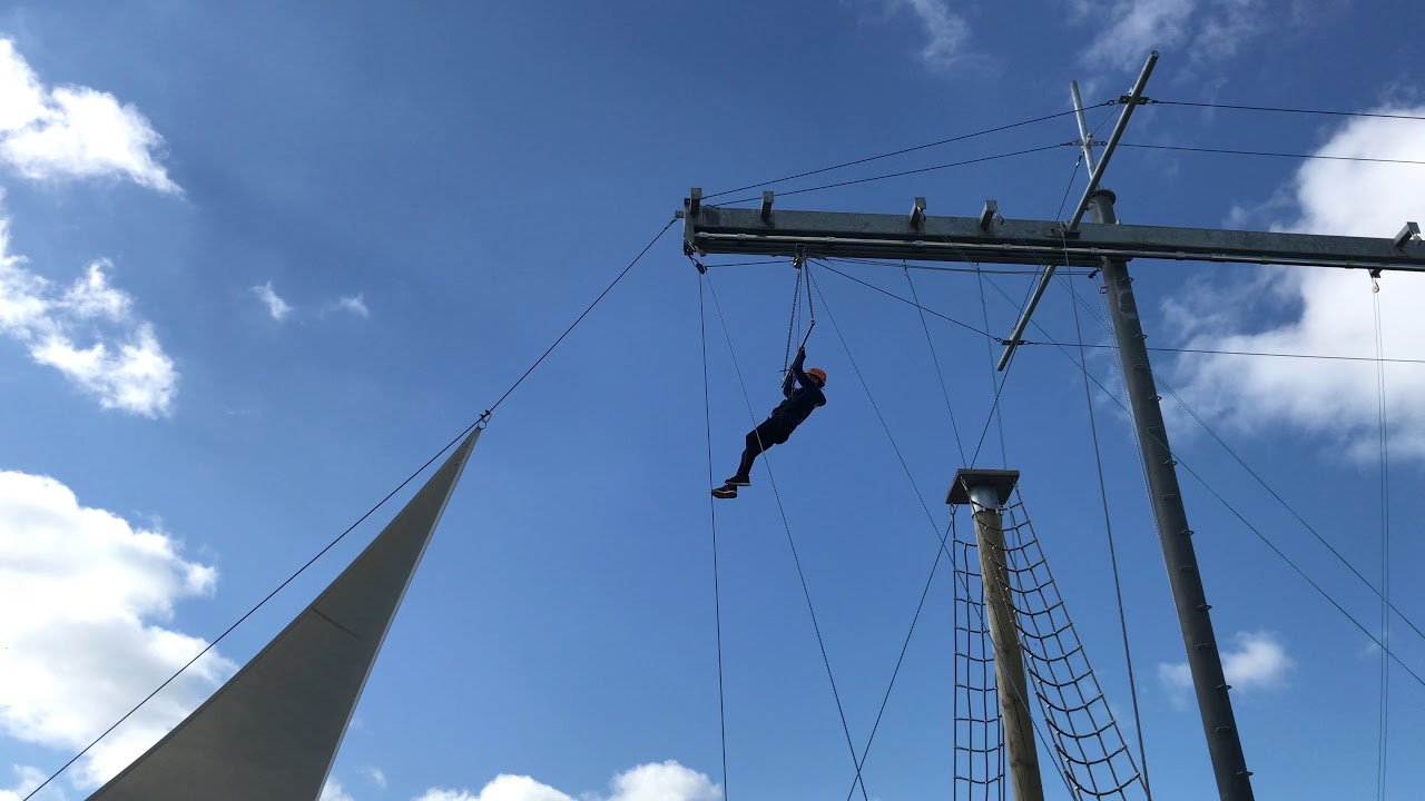 Ryan on High Ropes at Tattershall Lakes April 2019 - YouTube