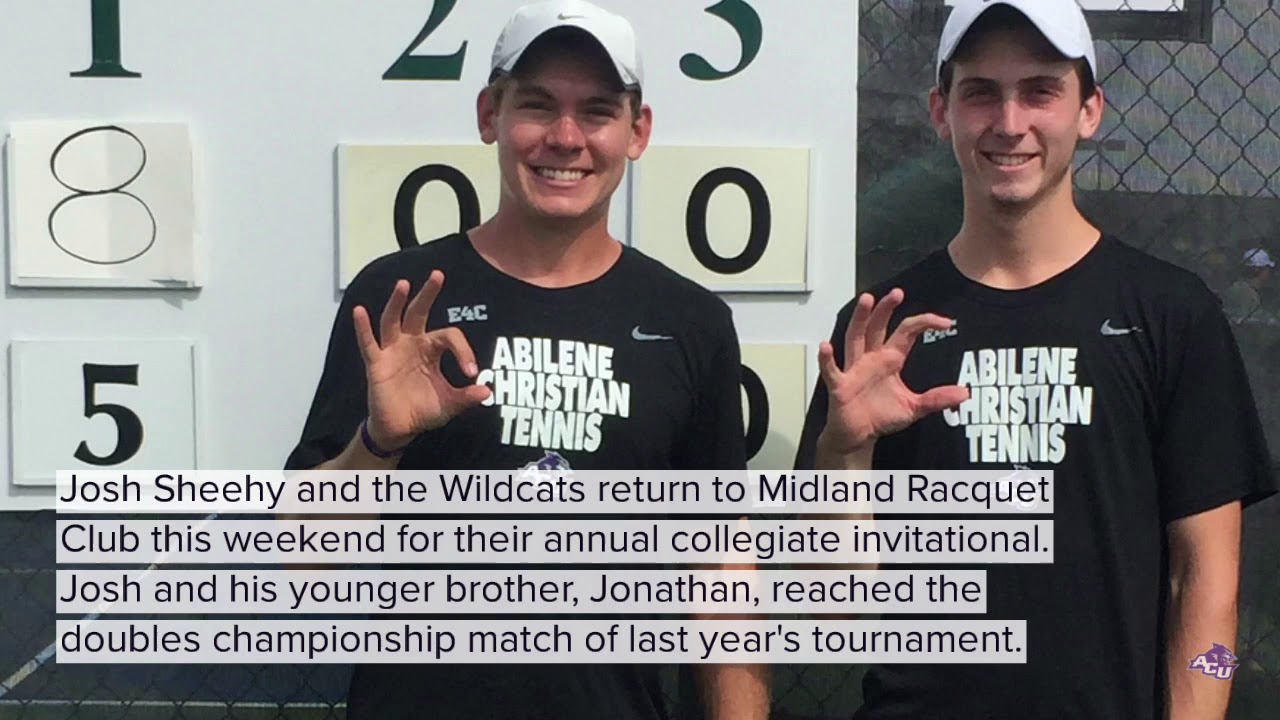 ACU TENNIS | Josh Sheehy (September 12, 2018) - YouTube