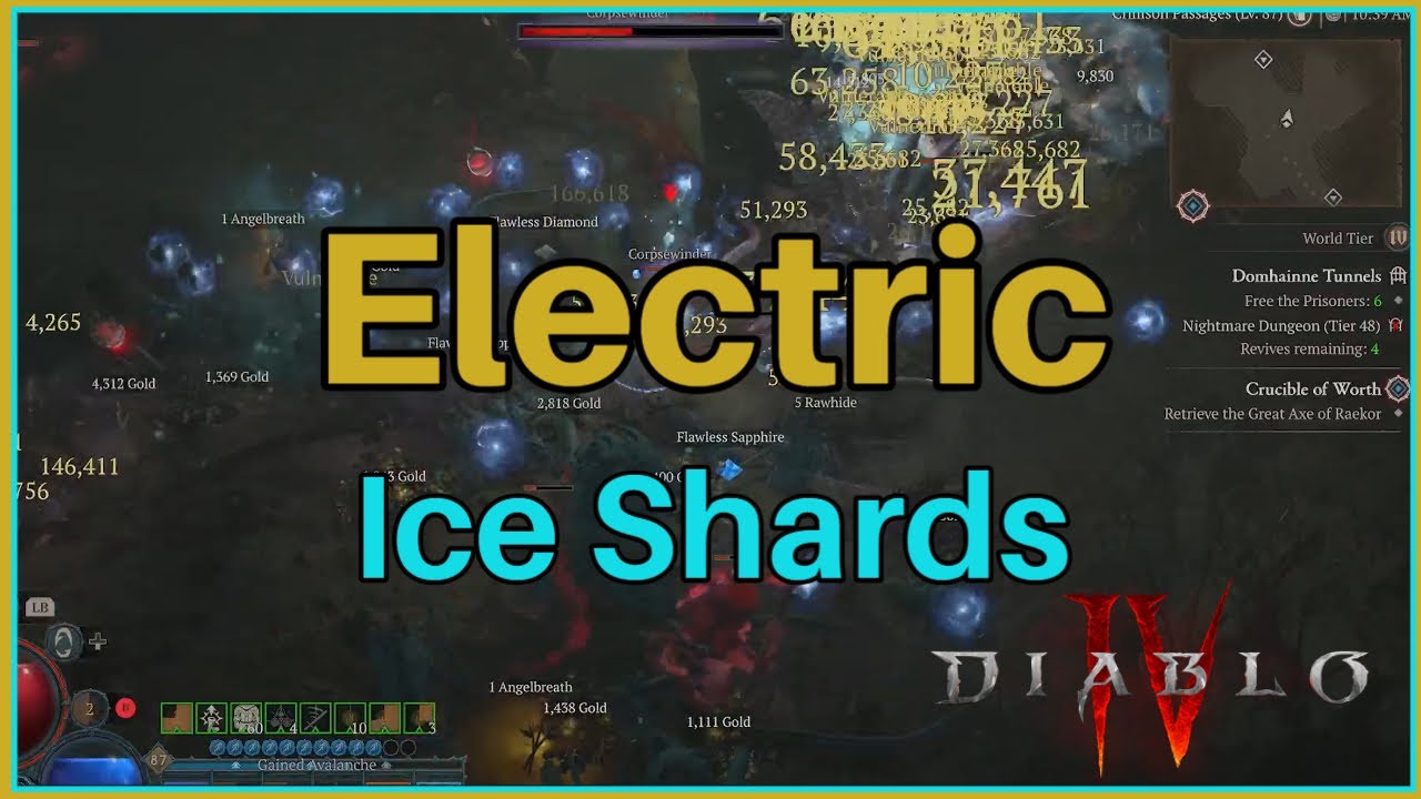 Diablo 4: Electric Ice Shards build (sorcerer) - YouTube