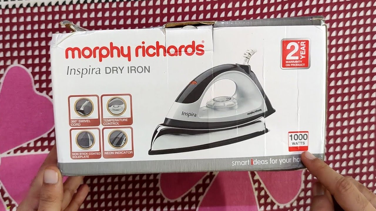 Morphy Richards Inspira 1000-Watt Dry Iron | Unboxing, Review and ...