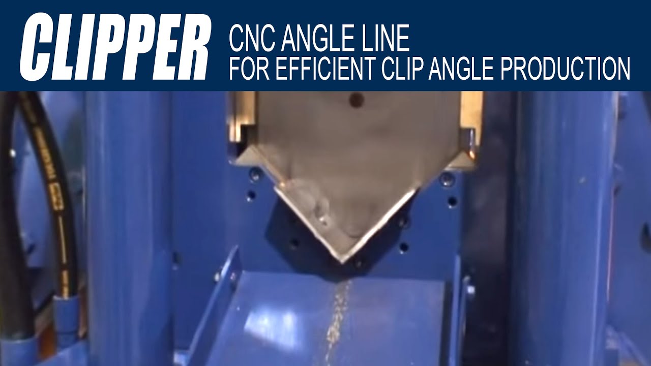 Ocean Clipper CNC Angle Line for efficient Clip Angle procession - YouTube