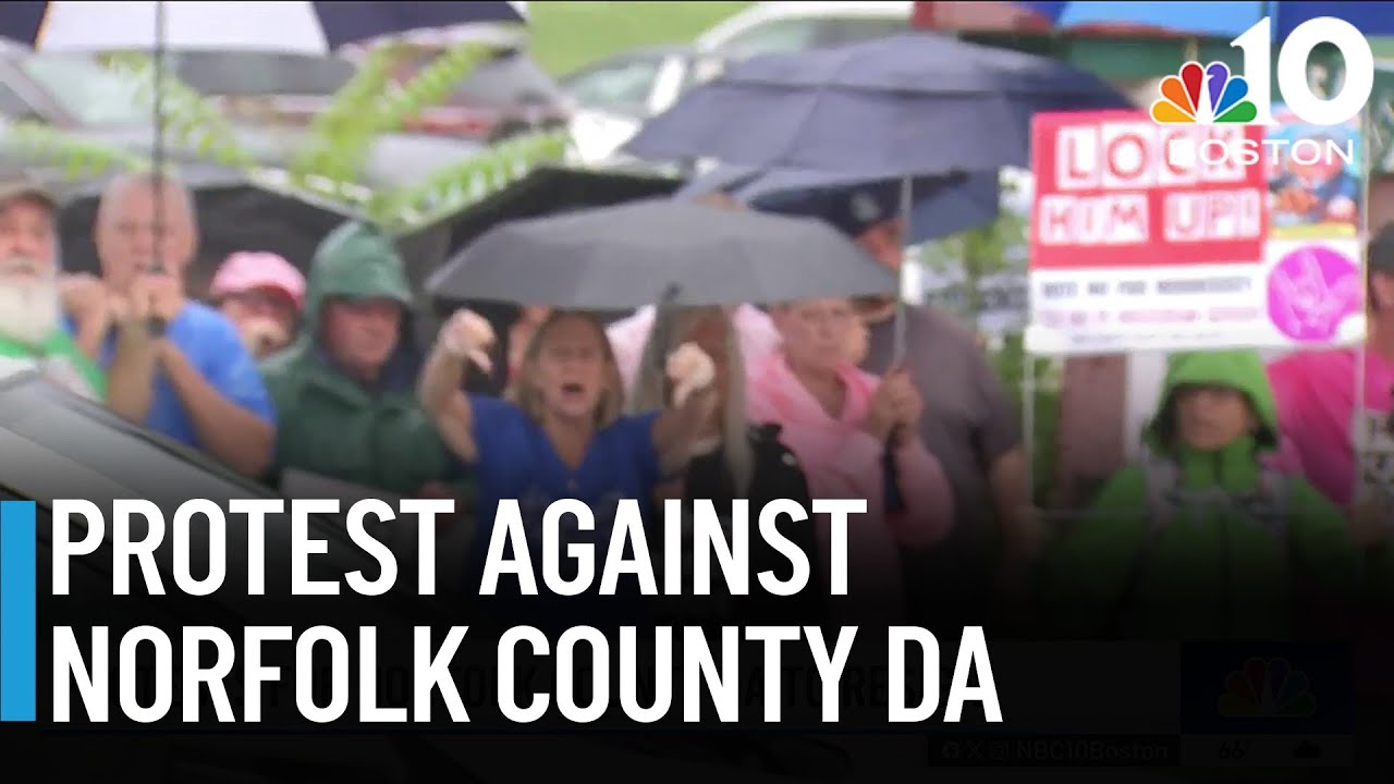 Protesters call for Norfolk County DA Michael Morrissey to resign - YouTube