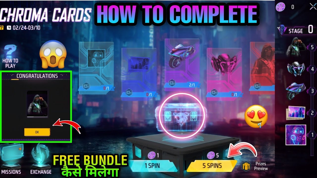 HOW TO COMPLETE CHROMA CARDS EVENT KAISE COMPLETE KAREN/CHROMA CARDS ...