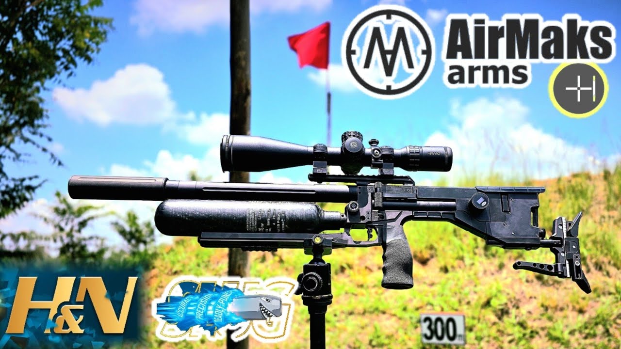 Airmaks Krait L shooting 50 meters and 315 meters. Crazy accuracy 😜 - YouTube