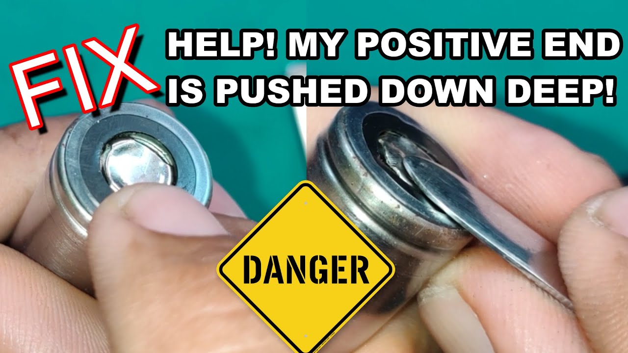 18650 POSITIVE END ISSUE FIX! - YouTube