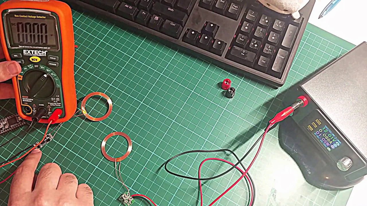 Wireless Charger Module Power Supply Kit Receiver and Transmitter - YouTube