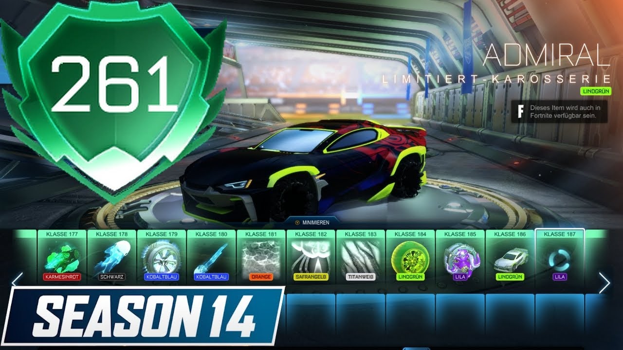 ALL ITEMS ROCKET PASS SEASON 14: TIERS 100 - 261 (done in 13 days ...