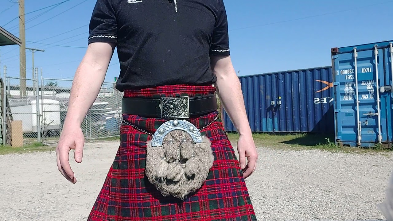 Macdonald Modern Tartan Kilt from affordablekilts.com - YouTube