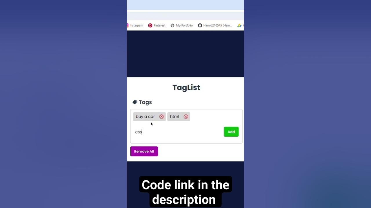Add Tags To Taglist With Redux In React Js Websitedevelopment React Reactproject Youtube